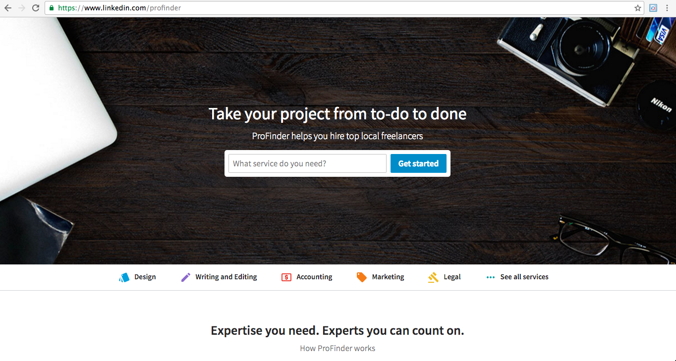 Linkedin steps into freelance marketplace with ProFinder.