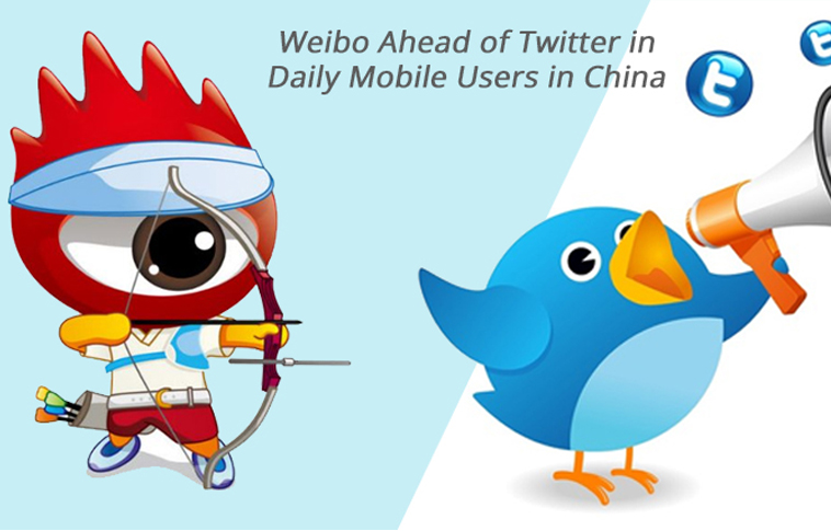 China’s Weibo ahead of Twitter (MAU)