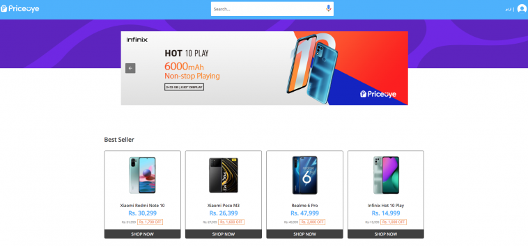 Find lowest mobile phone prices on PriceOye.pk