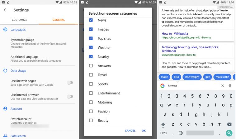 Google testing a Lite Search App for lower internet connections