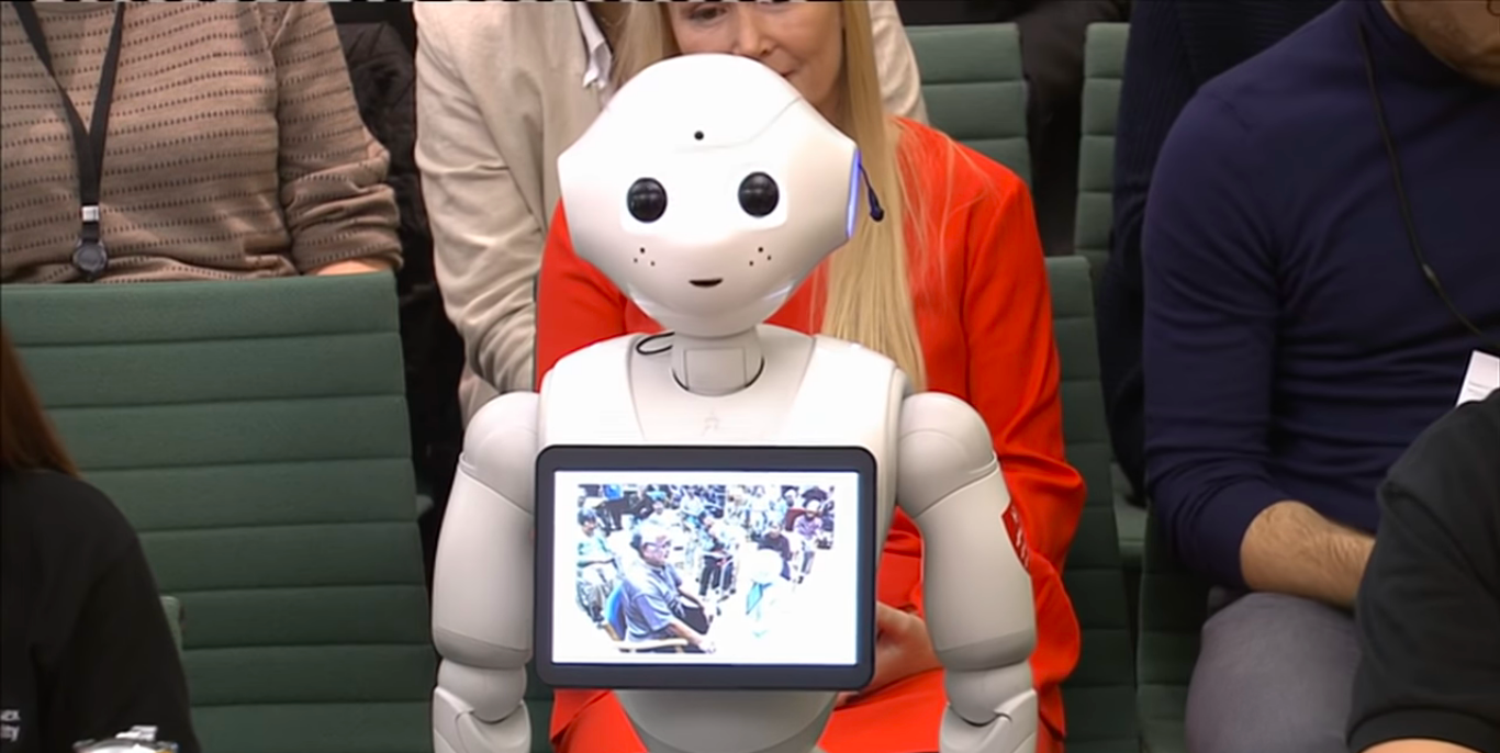 History created as a Robot appears as witness in the Parliament for the ...