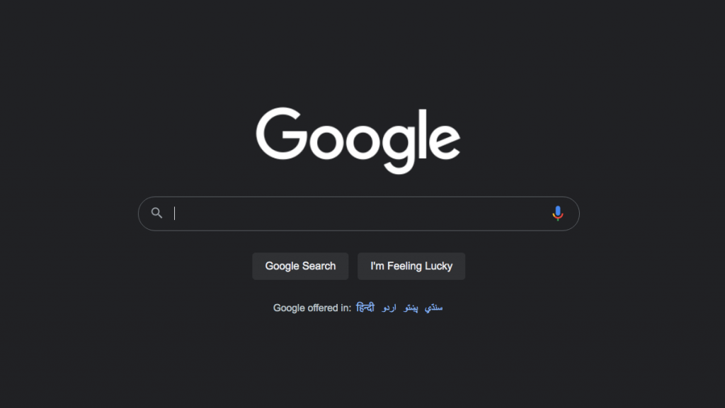 Google search engine gets new dark mode