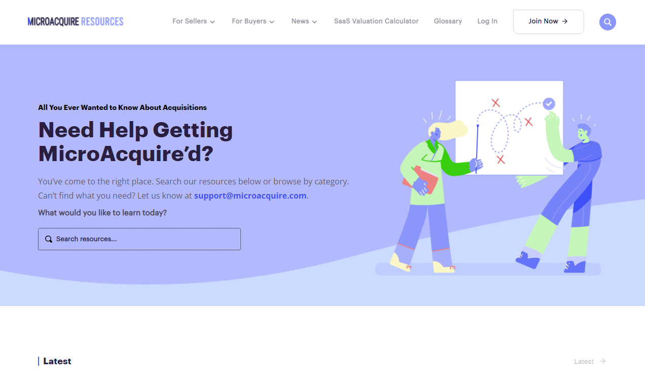 MicroAcquire-Startup-Resources-screenshot | Being Guru