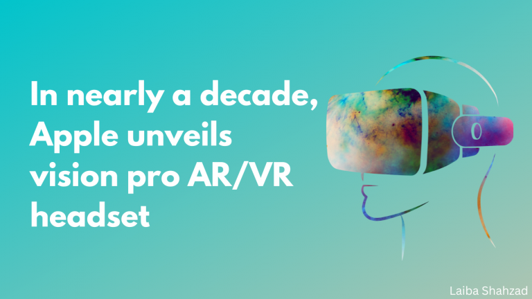 In nearly a decade, Apple unveils vision pro AR/VR headset