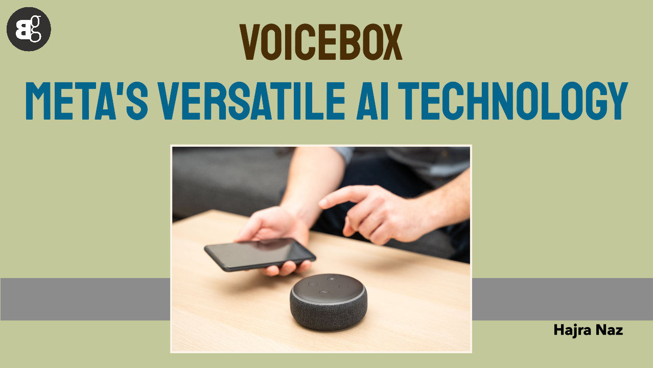 Introducing Voicebox: Meta's Versatile AI Technology.