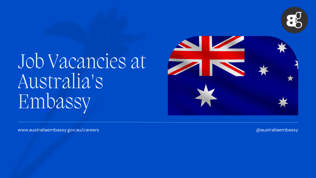 Vacancies at Australia's embassy (March 2024): Apply online