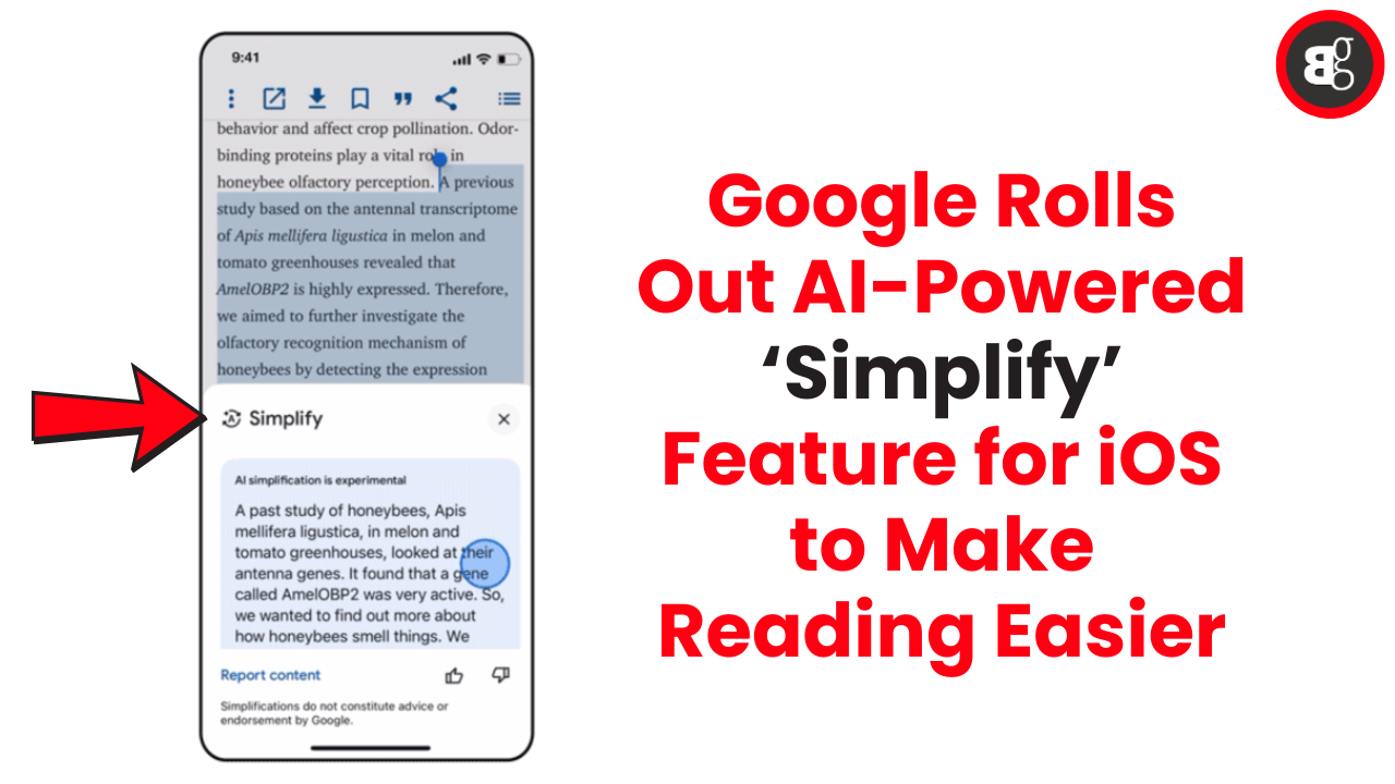 Google Rolls Out AI-Powered ‘Simplify’ Feature for iOS