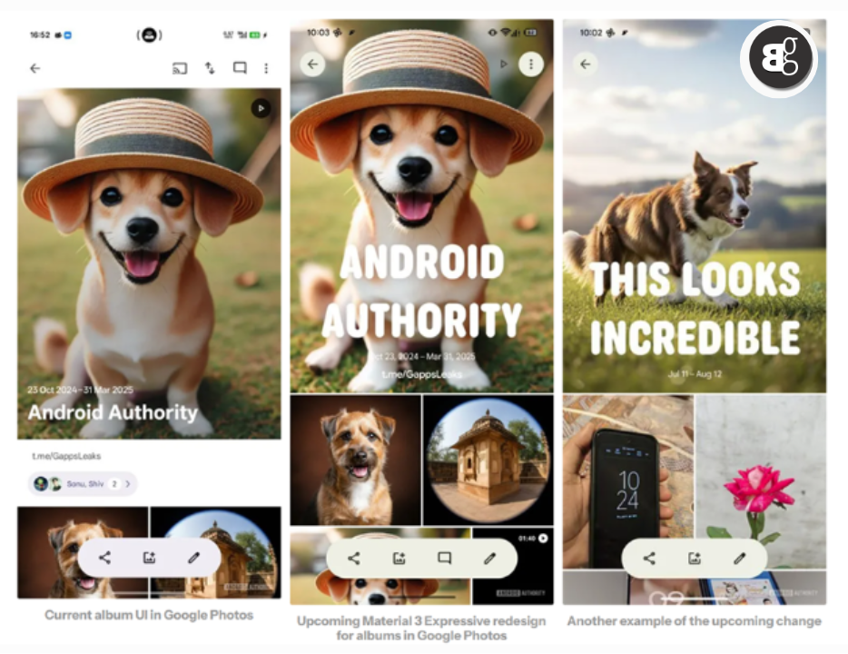 Google Photos Tries Bold New Album Covers | Being Guru