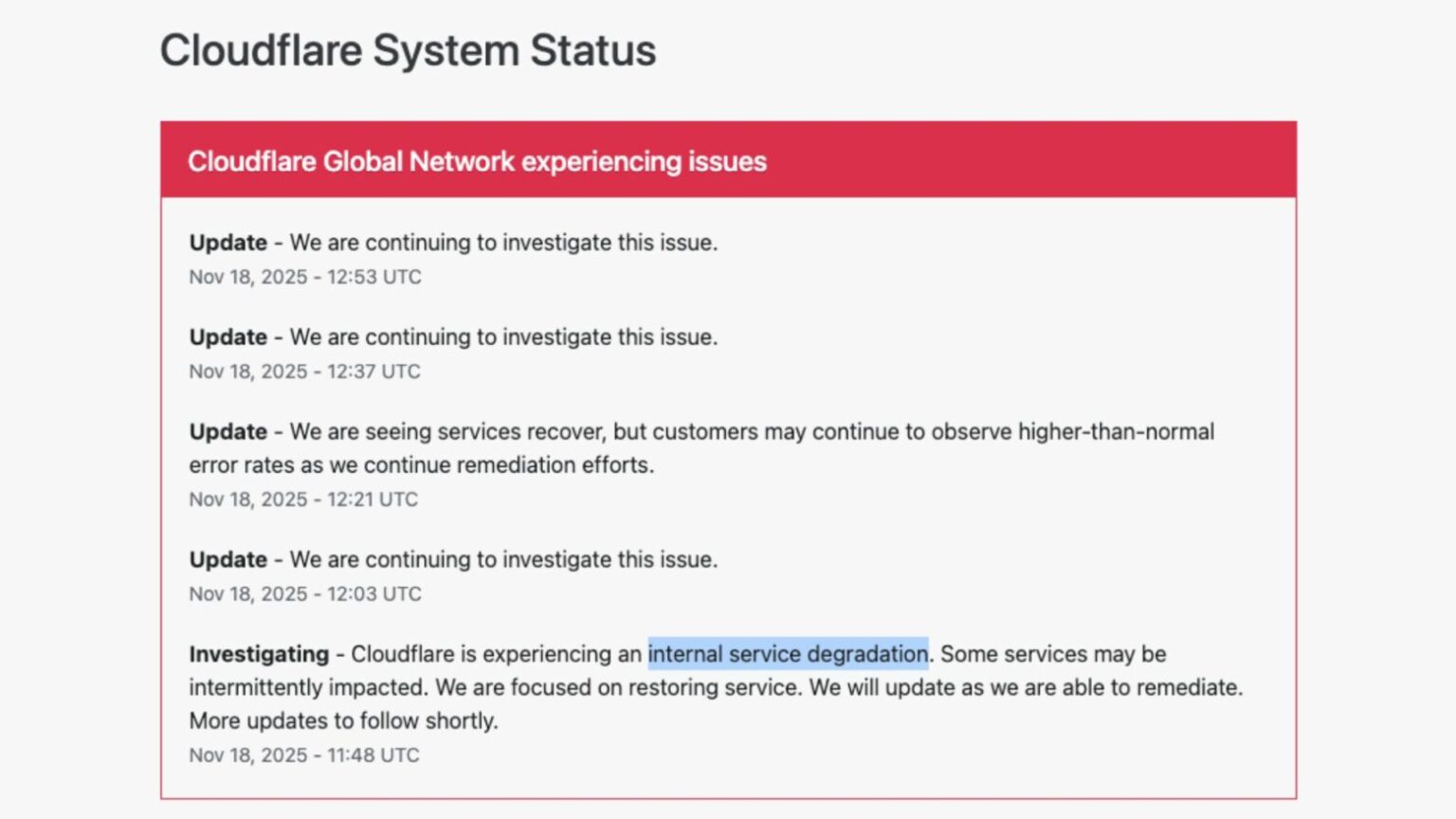 Cloudflare Global network issue | Being Guru